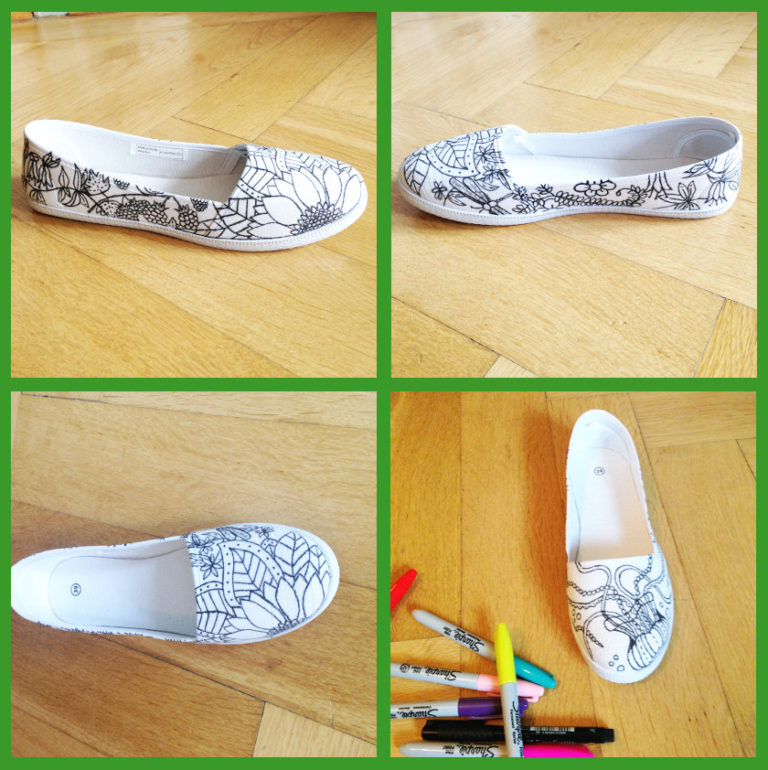 DIY Sharpie Shoes - Free Tutorial | Craftify My Love