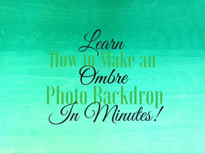 Make Your Own Ombre Photo Backdrop | Craftify My Love