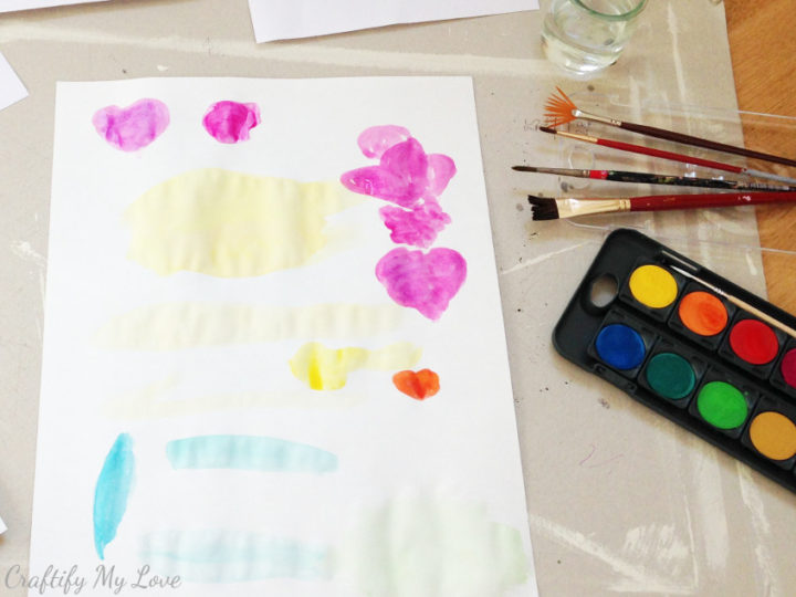 Make easy DIY Watercolor Cards | Craftify My Love