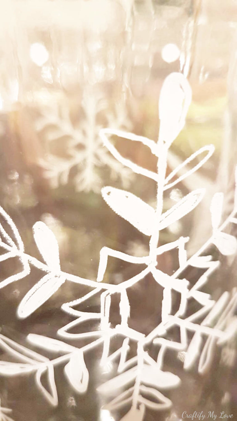 Magical Snowflake Candle Holders + FREE TEMPLATE | Craftify My Love