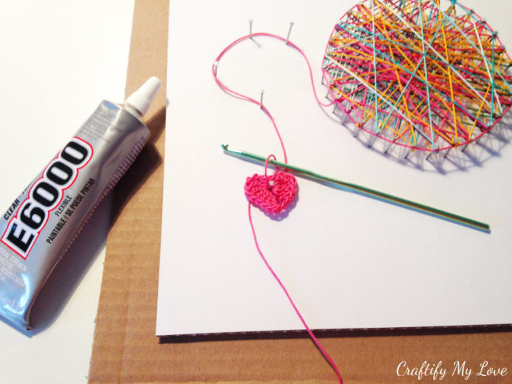 Crocheting Inspired String Art - Craft Room Wall Art | Craftify My Love