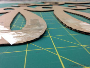 Floral Cardboard Cut-Out Sign: Be Happy | Craftify My Love