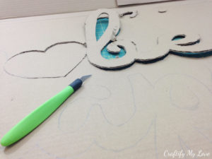 Floral Cardboard Cut-Out Sign: Be Happy | Craftify My Love