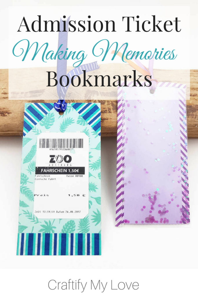 How to Turn Admission Tickets Into a Bookmark | Craftify My Love