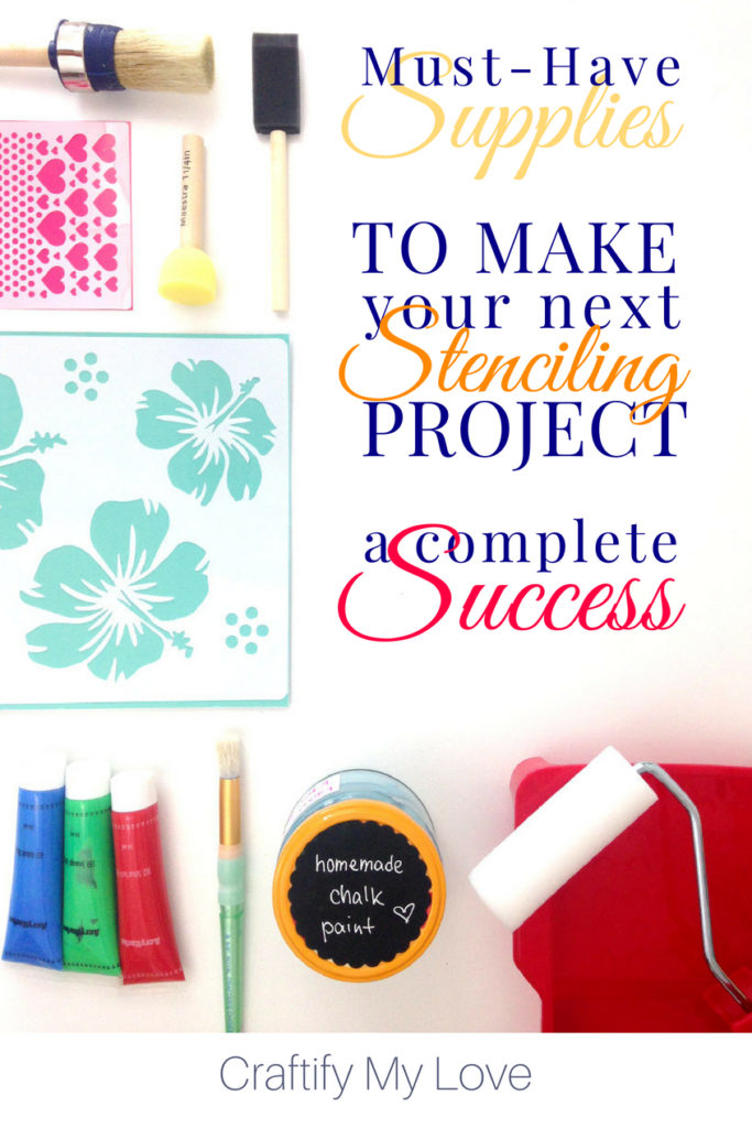 Must-Have Supplies For Stenciling | Craftify My Love