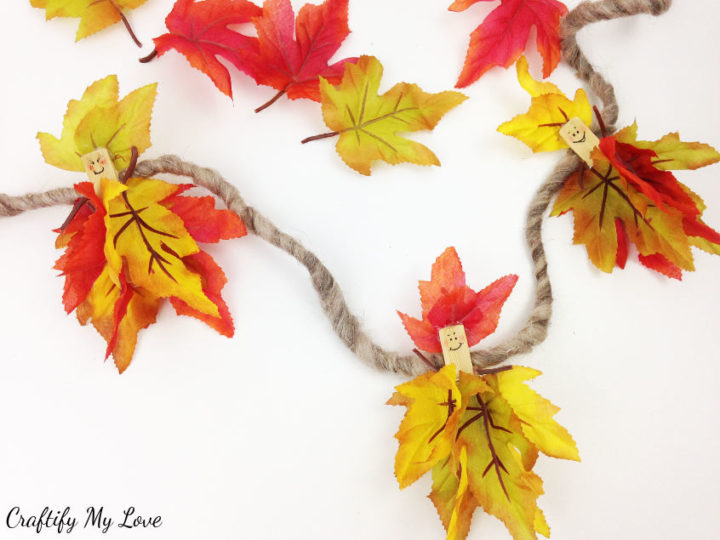 How To Make A Fall Fairy Garland | Craftify My Love