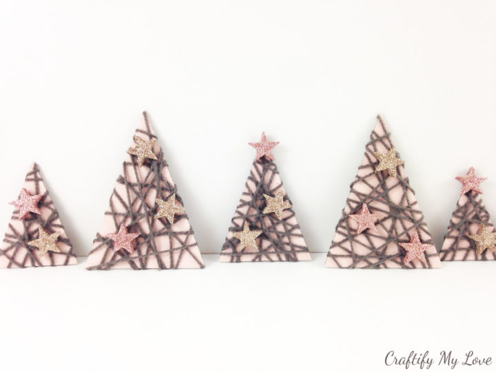 Recycled Wrapping Paper Christmas Tree | Craftify My Love