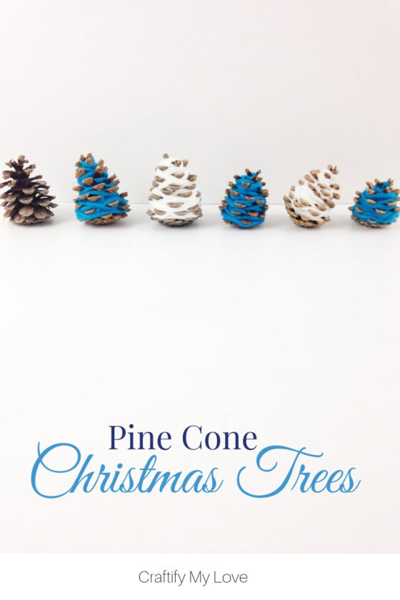 DIY Hygge Mini Christmas Trees | Craftify My Love