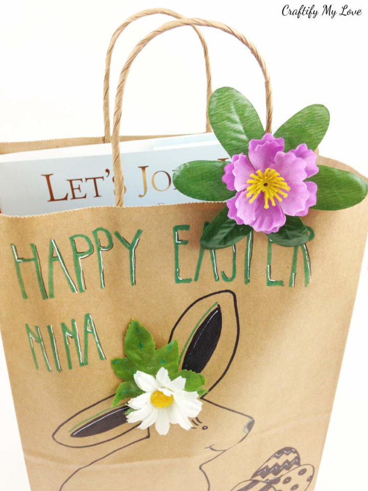 Upcycled Easter Gift Bag - Free Templates Included! | Craftify My Love